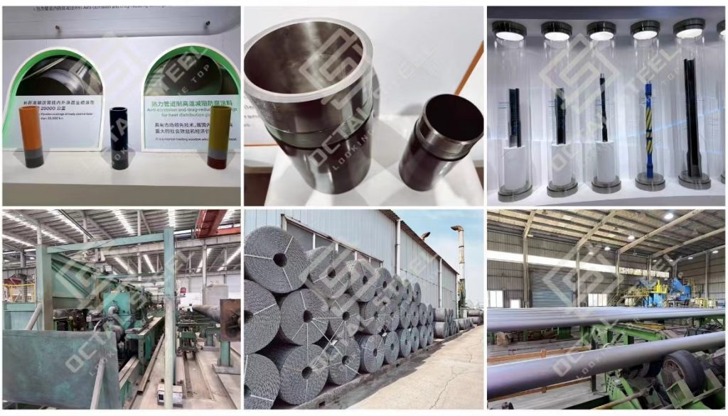 Concrete weight coating pipe