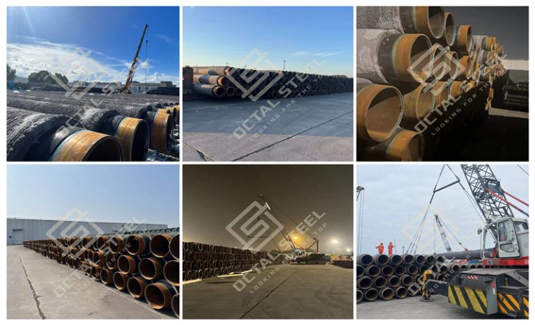 API 5L Grade B Concrete Weight Pipe Delivery to Nigeria