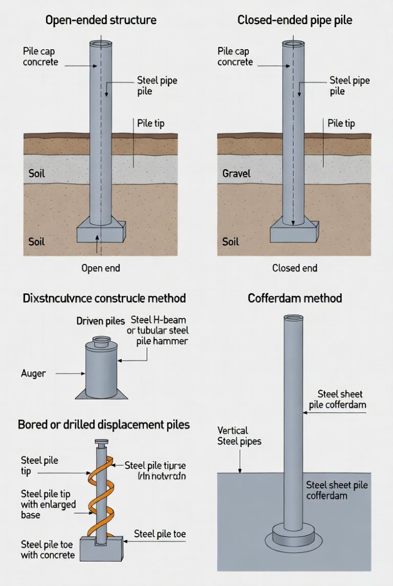 Steel Pipe Piles for Marine & Bridge Foundations | Octal Pipe
